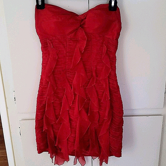 bebe | Dresses | Mini Bebe Red Dress | Poshmark